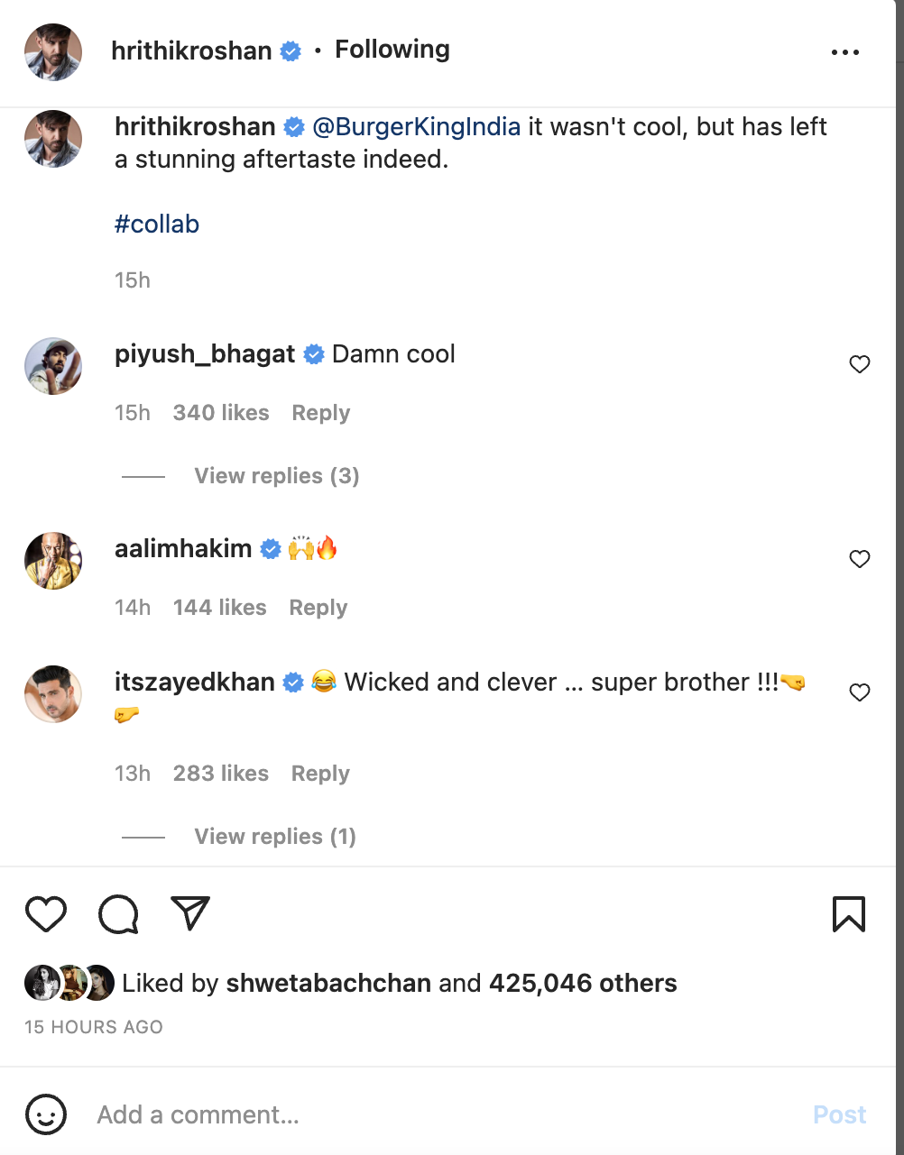 Hrithik Roshan Burger King | 'It wasn't cool, but has left a stunning ...