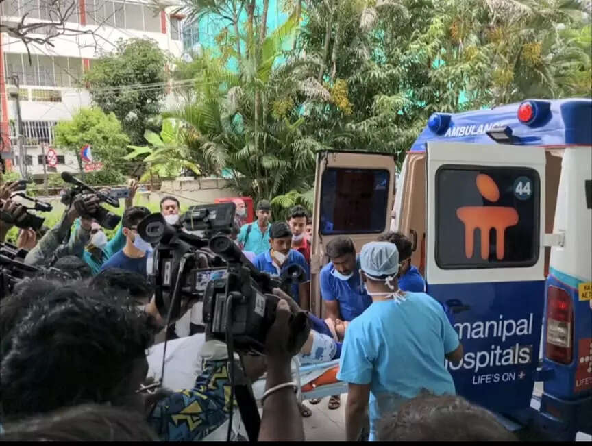 Kannada actor Dignath injures his neck while trying back flip ...