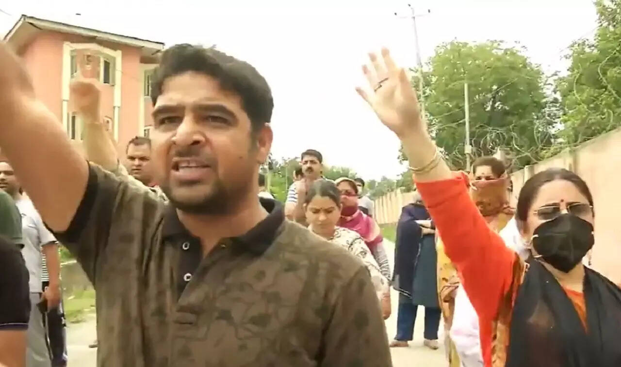 Kashmiri Hindus Protest In Budgam Over Targeted Killings Raise Jeene