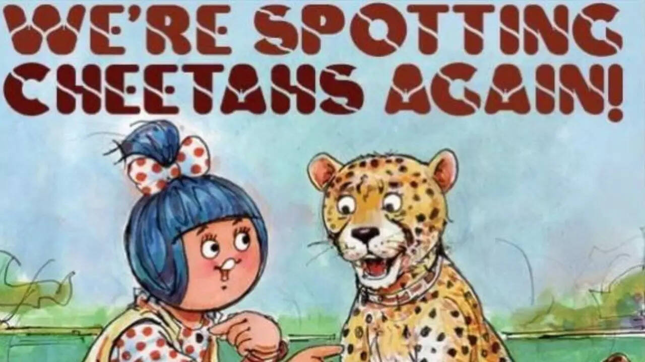 Amul releases creative doodle to celebrate the return of cheetahs to India