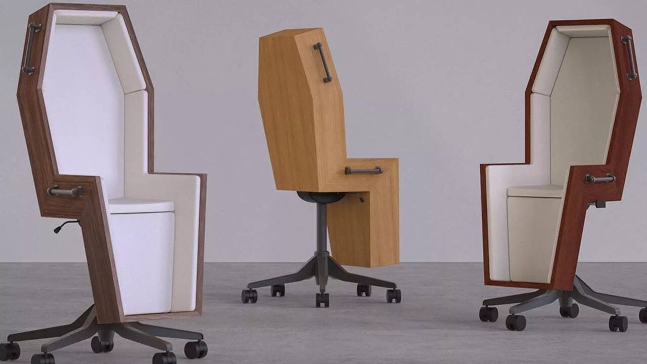 Not just toxic hustlers, these coffin-shaped chairs are for anyone ...