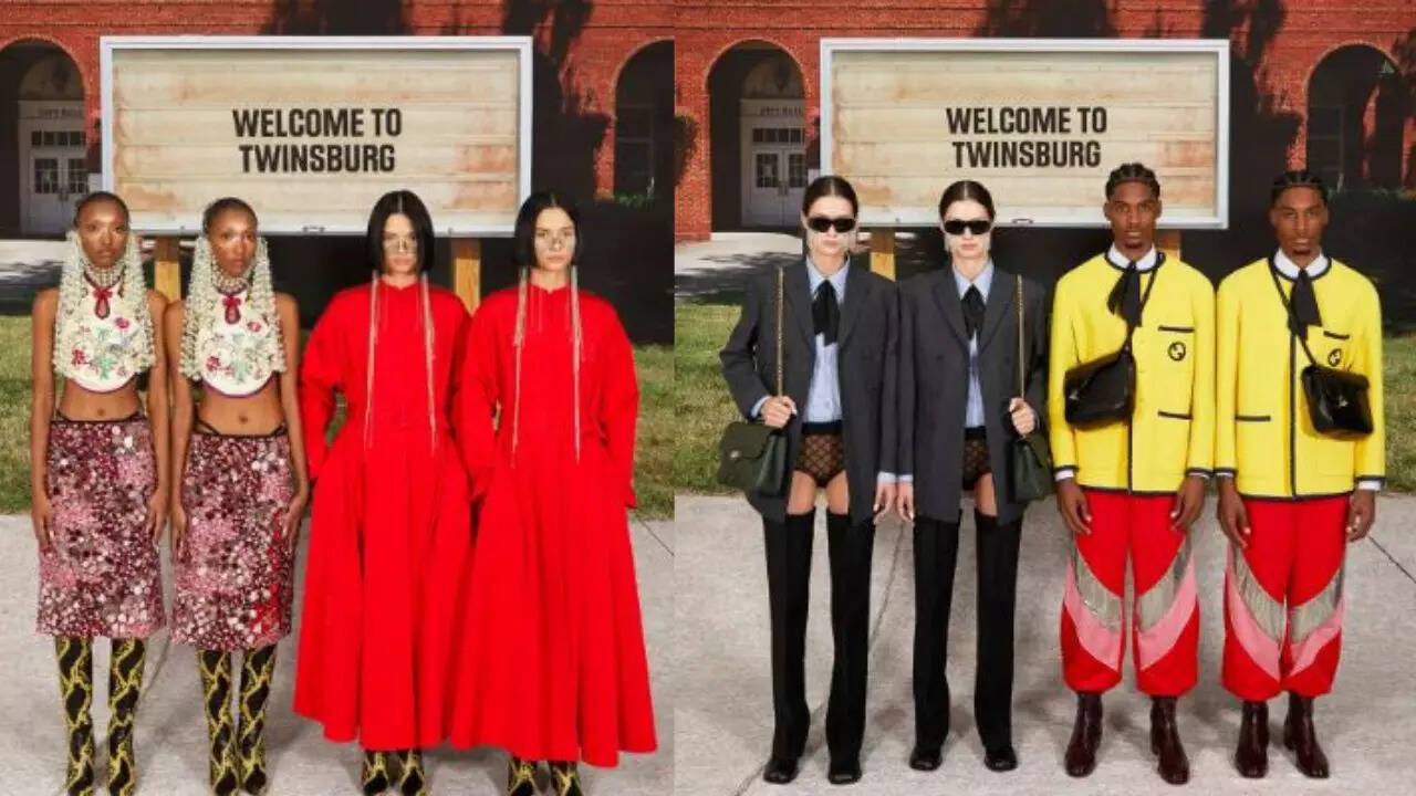 Gucci features 68 identical twins for Milan Fashion Week, Twitter users ...