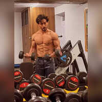 Tiger Shroff's week begins with dumbbell bench press - watch his ...