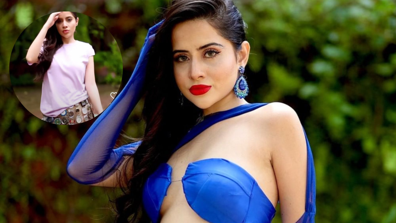 Urfi Javed goes 'what's the time' as she flaunts her toned physique in transparent skirt made of ...