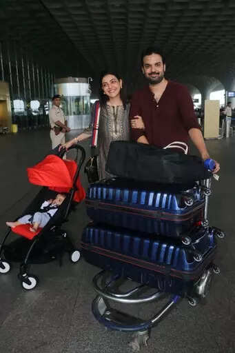 Kajal Aggarwal reveals face of her little son Neil for the first time ...