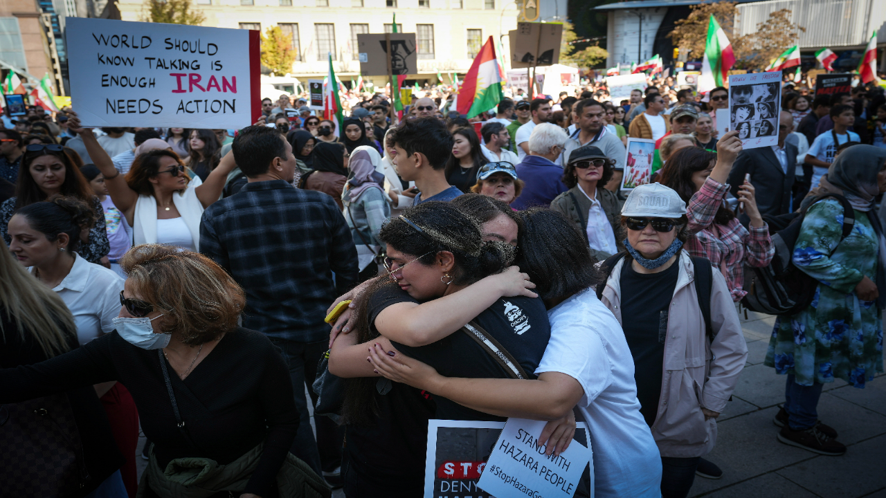 'Stop killing us': Women across the world lead anti-hijab protests ...