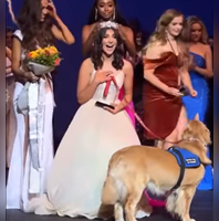 A teenager with epilepsy won a beauty pageant - her service dog was ...