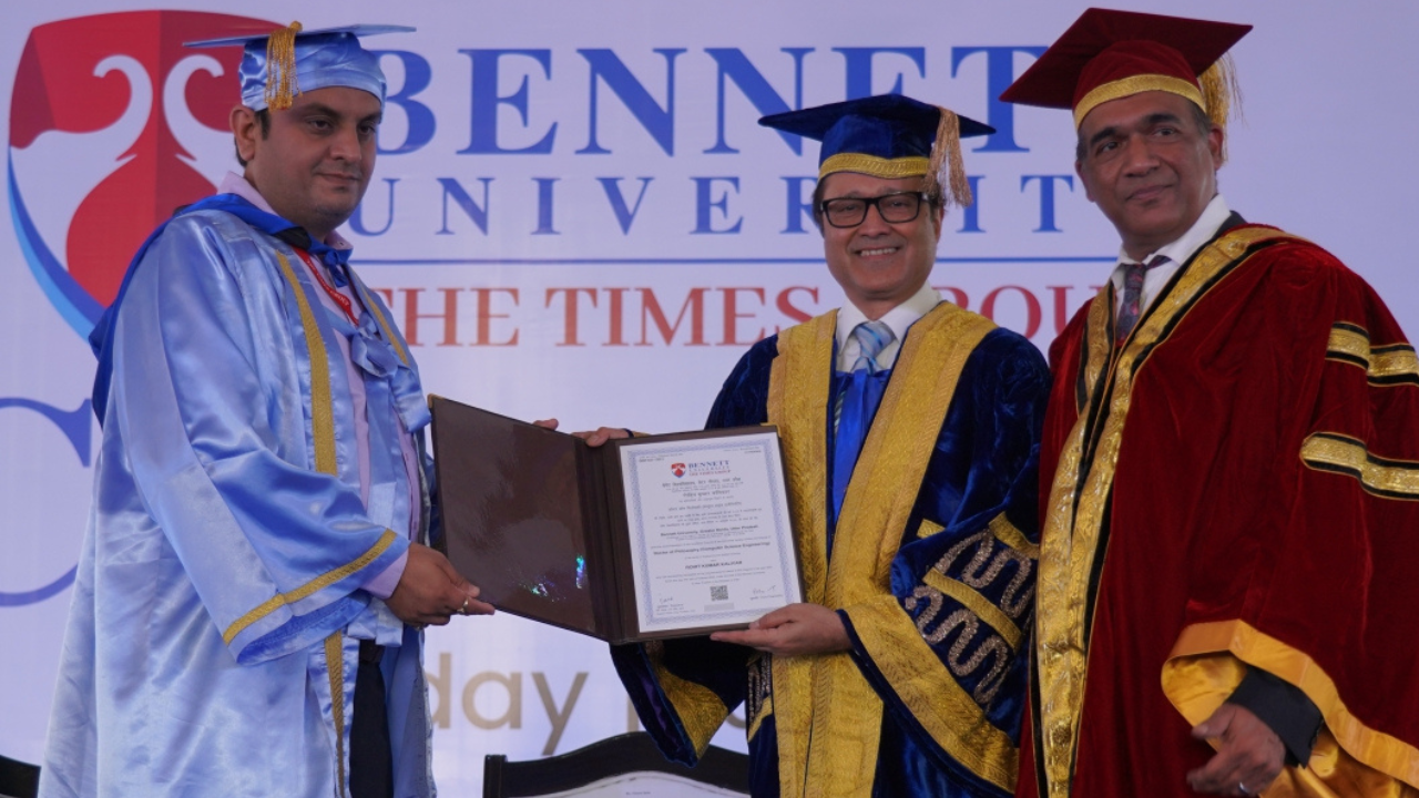 Bennett University 4th Annual Convocation: Honorary doctorate for Nykaa Founder, 709 degrees ...