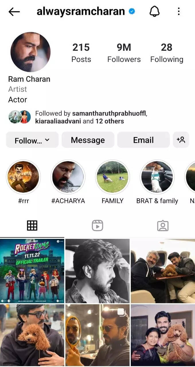 RRR star Ram Charan becomes fastest celebrity to hit 9 million ...