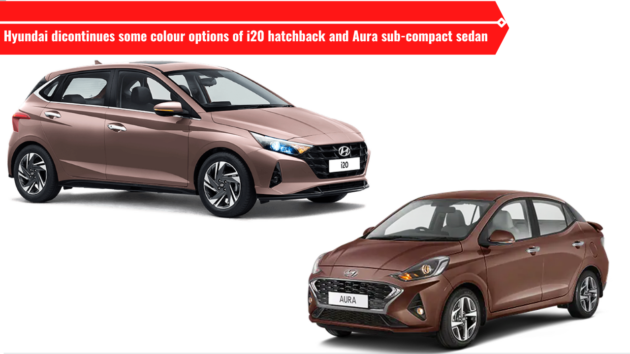 Hyundai revises colour options of i20 and Aura | Car News News, Times Now