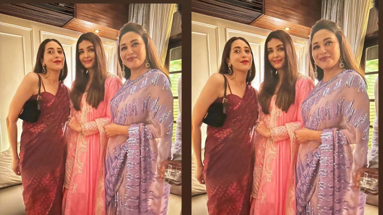 Karisma, Aishwarya Rai and Madhuri reunite for a stunning pic and we ...