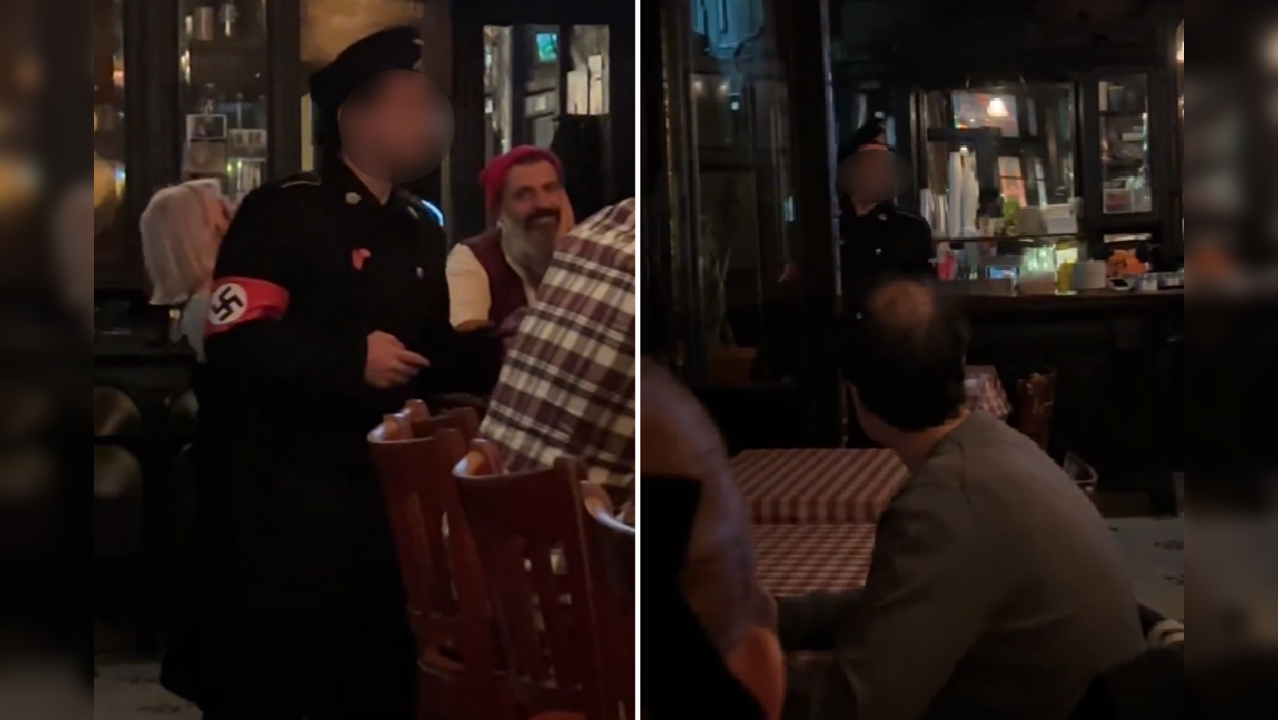Viral video: Man dresses up as a Nazi for Halloween , gets heckled out ...
