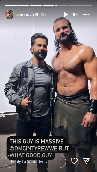 WWE superstar Drew McIntyre calls Varun Dhawan one of the 'biggest ...