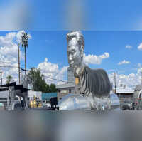 Canada: Fans build 30-Foot Aluminium monument of Elon Musk worth 5 crores