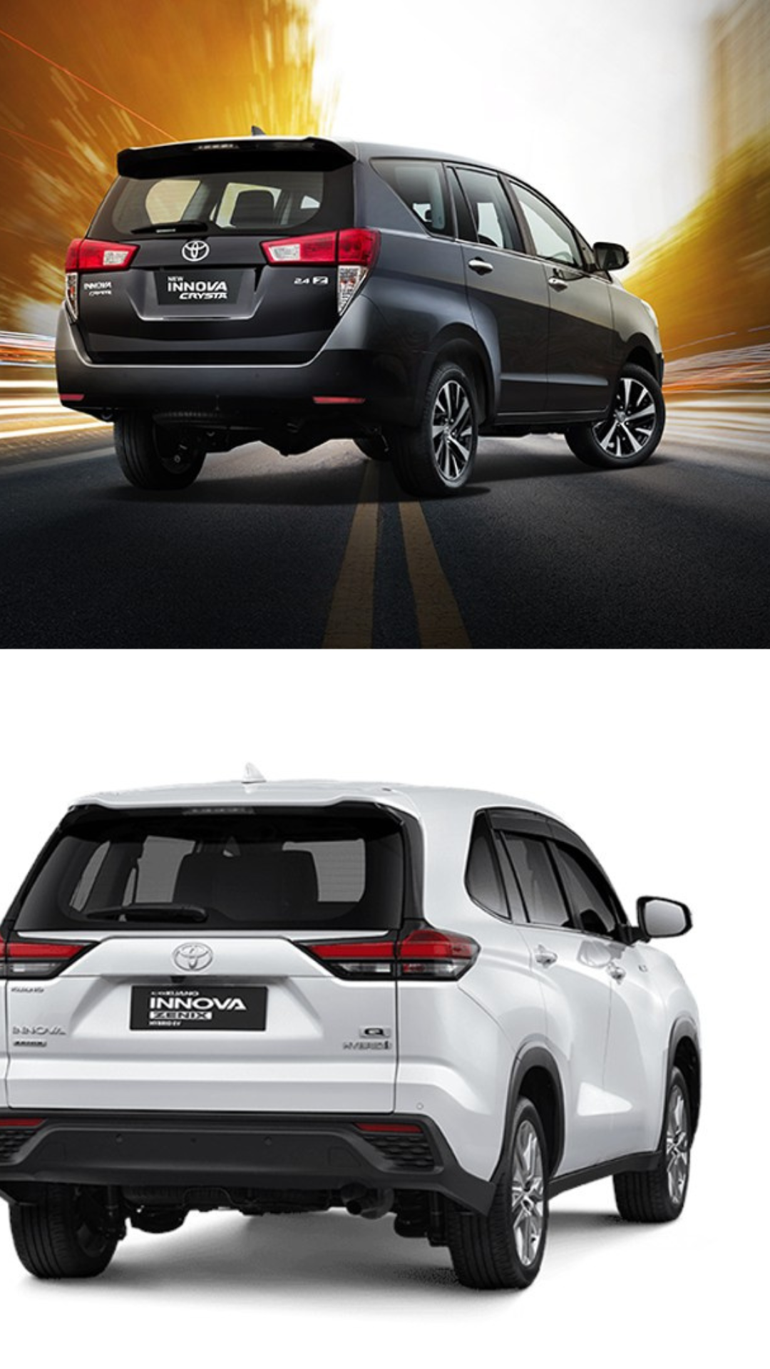 Toyota Innova HyCross vs Toyota Innova Crysta: Key Differences