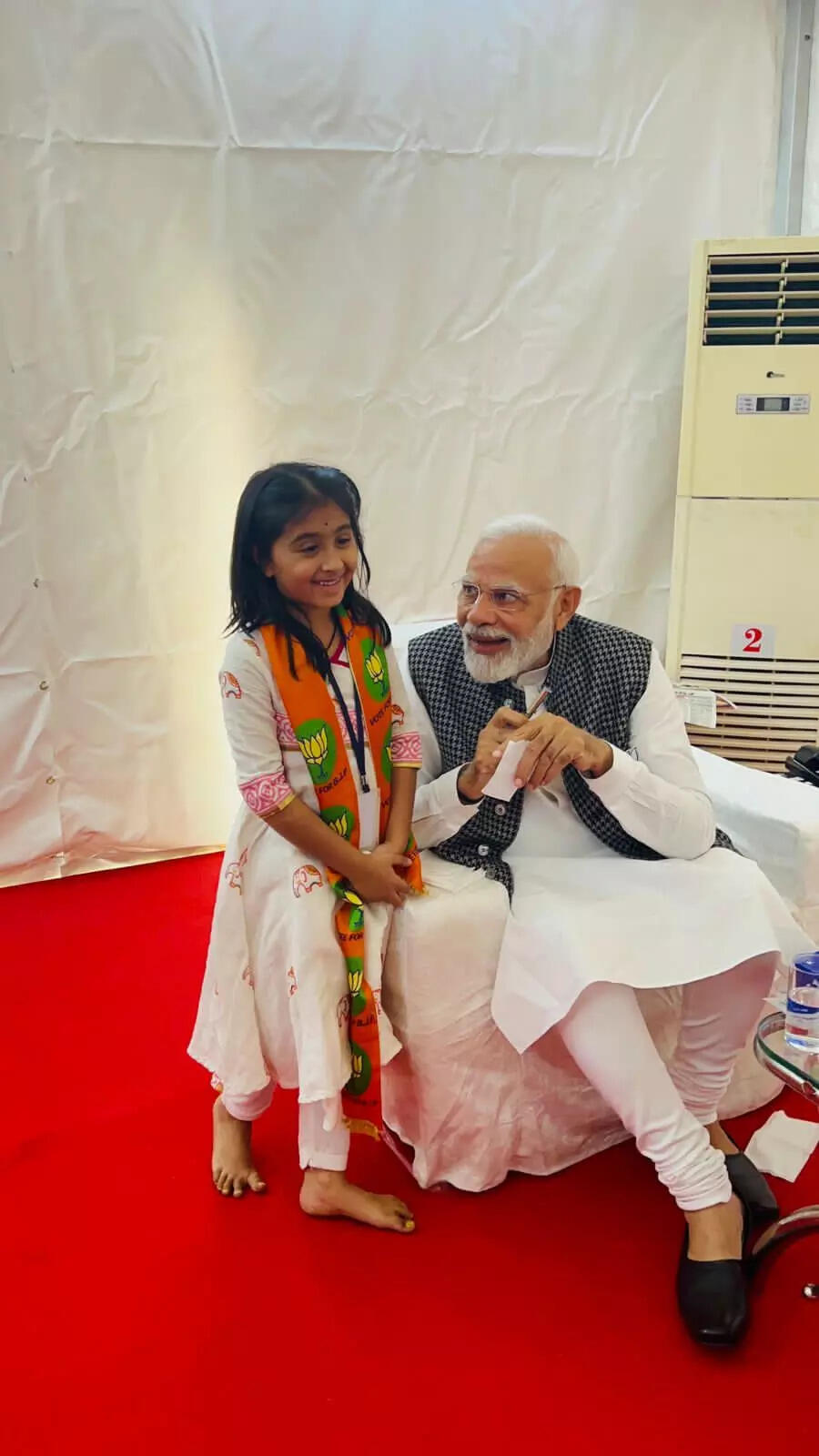 'I adore PM Modi's work': Girl child who lauded BJP in campaign video ...