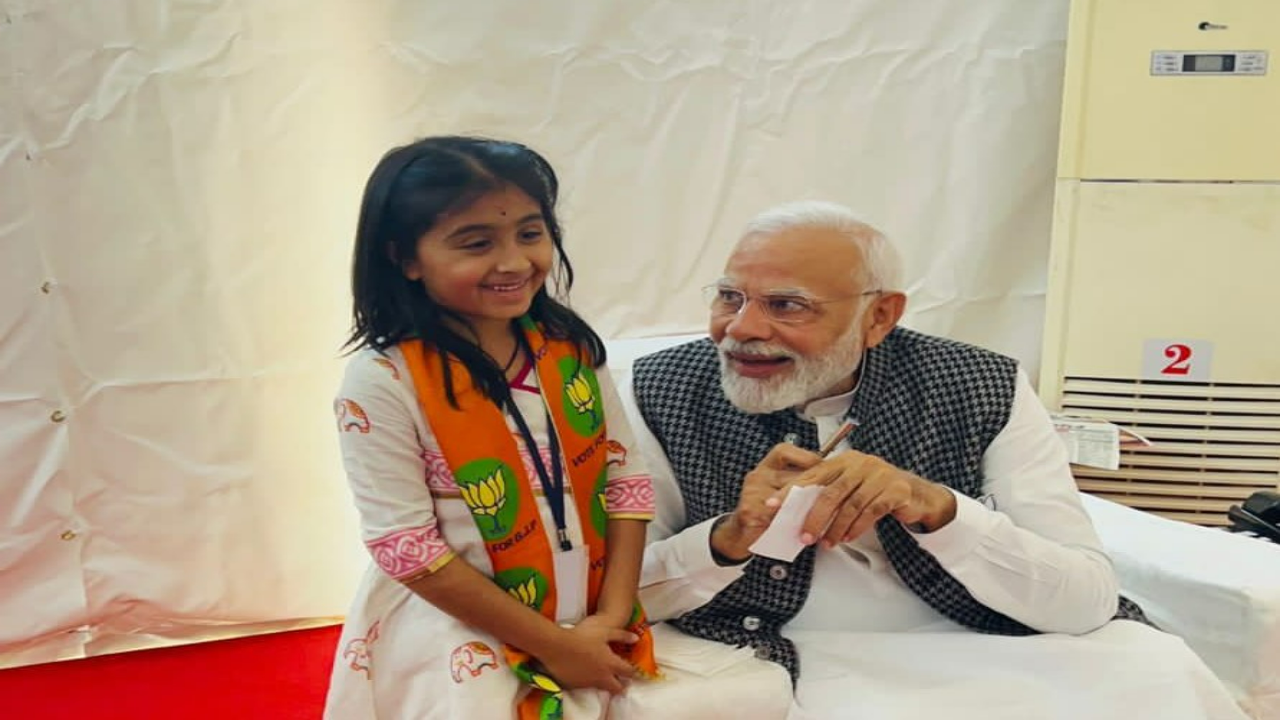 'I adore PM Modi's work': Girl child who lauded BJP in campaign video ...