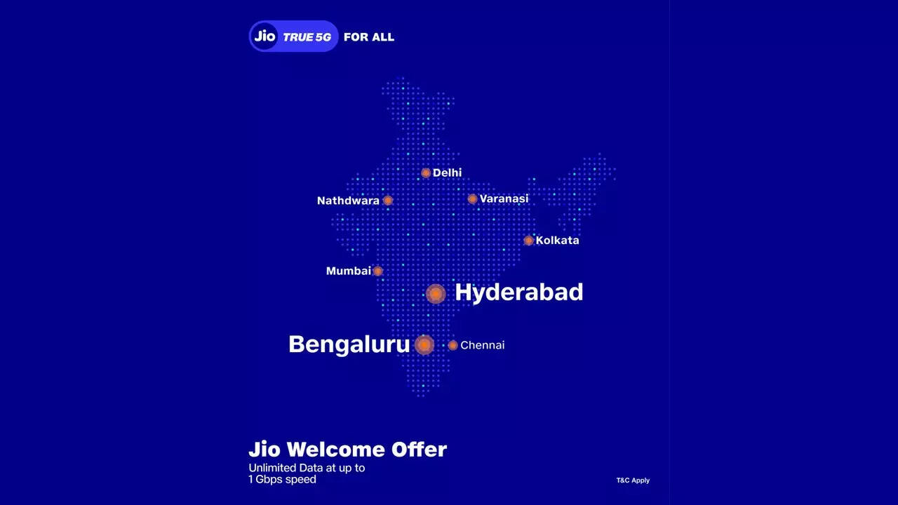 Jio 5G launched in Pune with unlimited data at 1Gbps