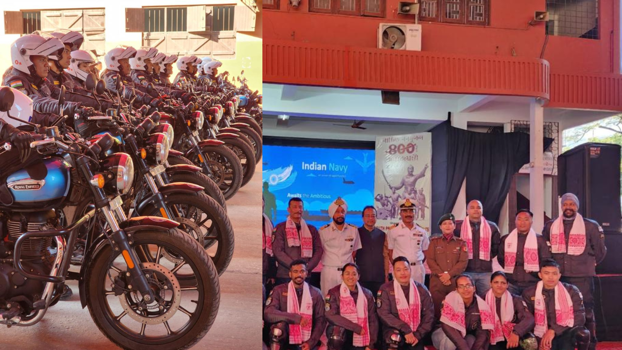 Indian Navy sets off on motorcycle expedition in the North East on ...
