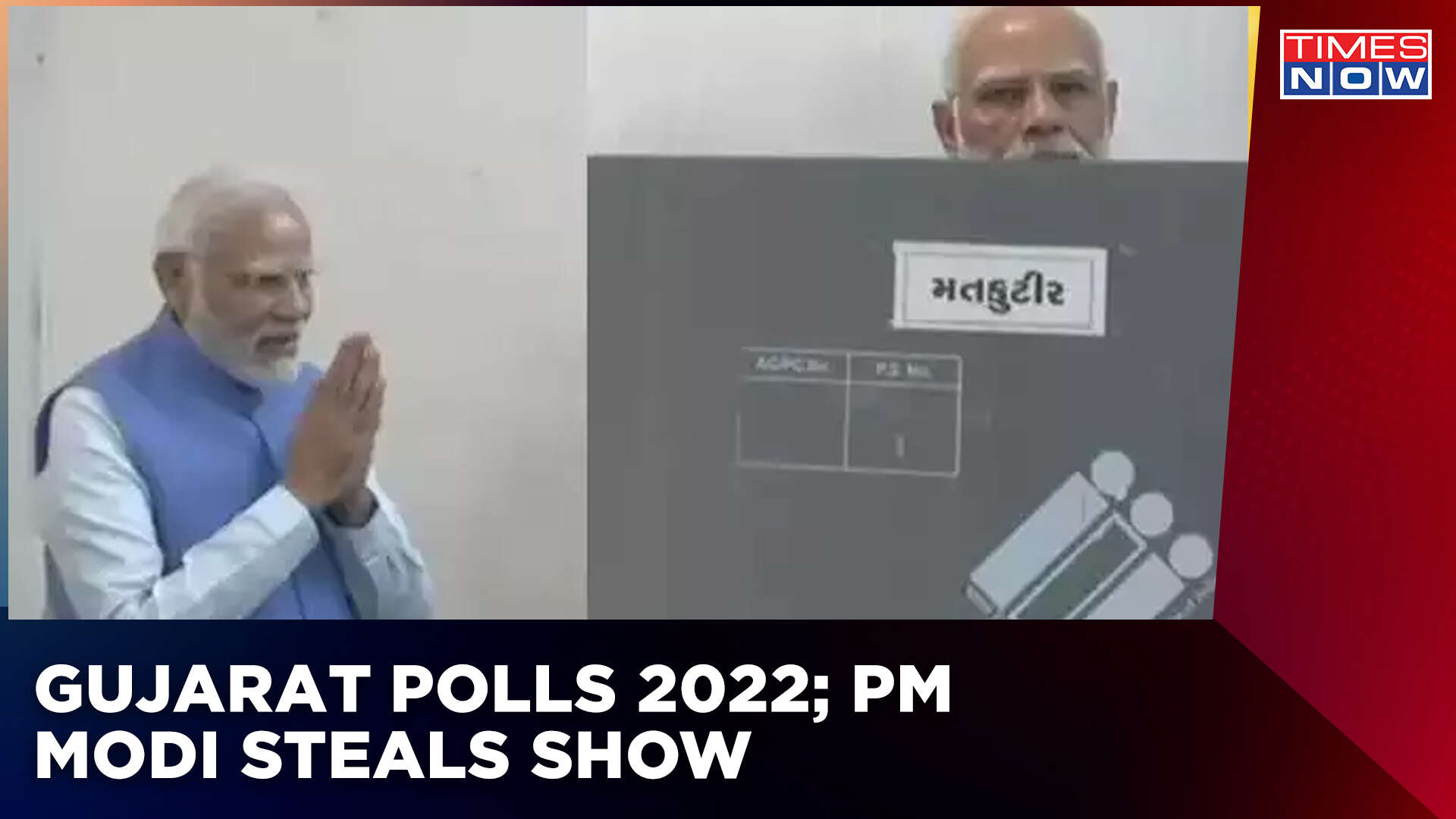 Watch Pm Modi Puts Citizen First While Voting In Gujarat Assembly
