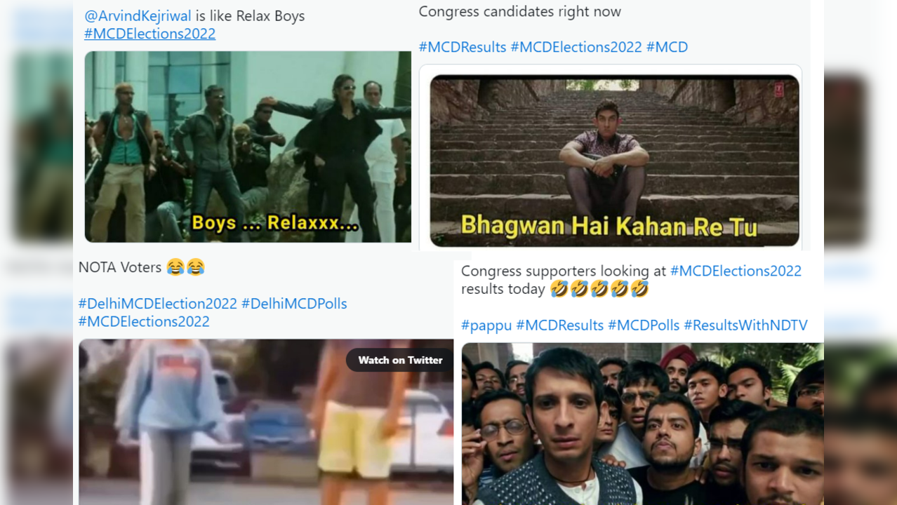 MCD election result | Delhi MCD election 2022: Funny memes, the ...