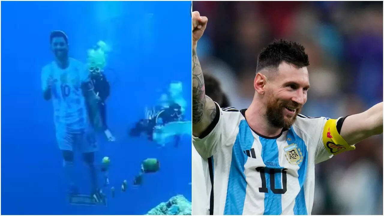 WATCH: Lionel Messi's fan in Kerala scuba dives into 100 feet in the ...