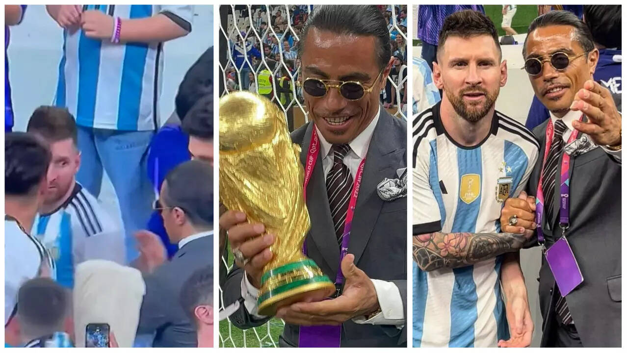Watch: Lionel Messi ignores Salt Bae at World Cup final celebrations ...
