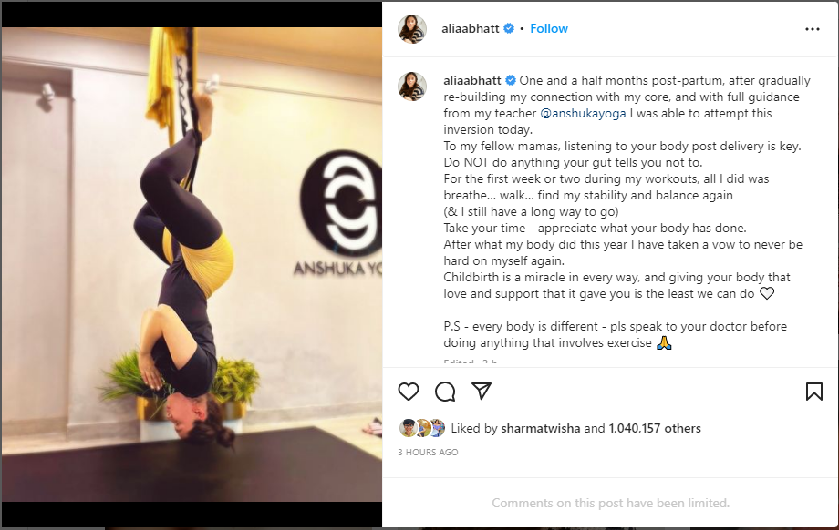 Alia: Listening to your body post-delivery is the key: Alia Bhatt as ...