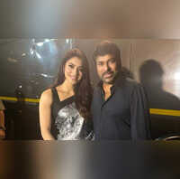 What? Chiranjeevi flirts with Urvashi Rautela at Waltair Veerayya event
