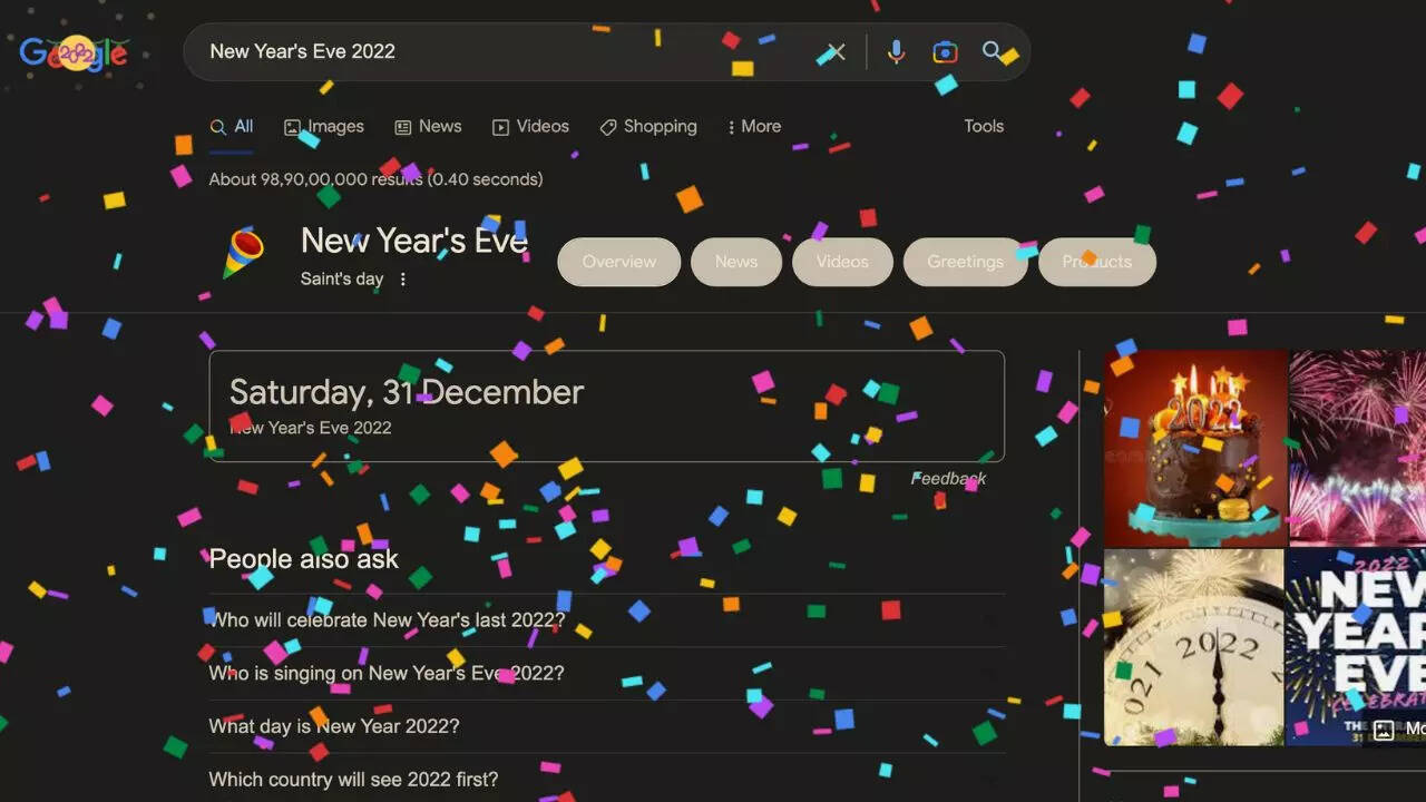 Google Doodle today celebrates New Year’s Eve 2022 with a surprise ...