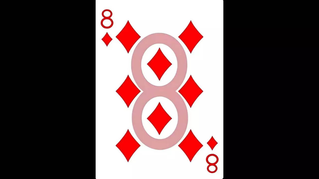 Optical Illusion: Can you find the hidden 8 in the card in 15 seconds ...