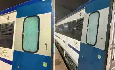 Vande Bharat Express train pelted with stones in West Bengal's Malda district two days after ...