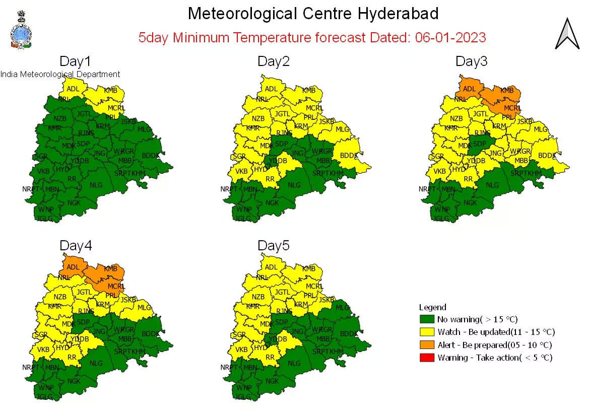 Biting chill to return in Hyderabad; IMD issues yellow alert as ...
