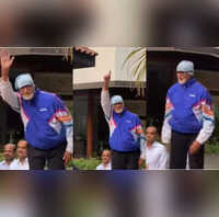 Amitabh Bachchan greets sea of fans with smile and folded hands amid ...