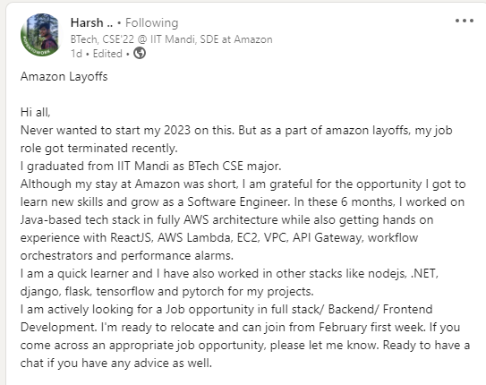 IIT, NIT graduates fired soon after placements in latest Amazon Layoffs ...