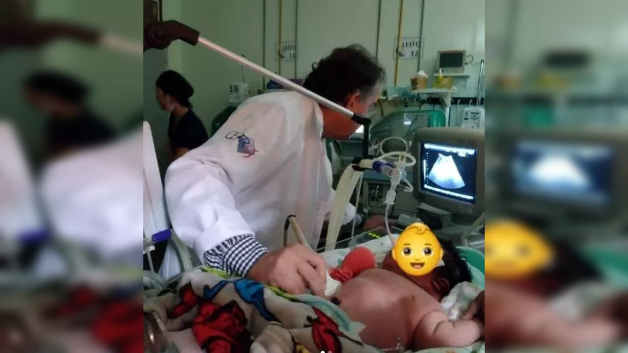 VIRAL: A diabetic woman gives birth to a giant 2-ft baby weighing 7 kgs ...