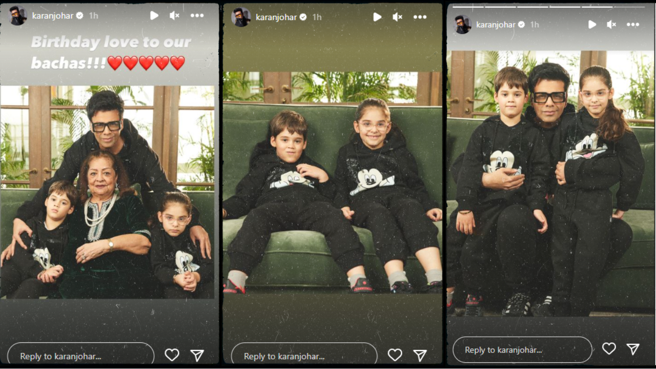 WATCH: Karan Johar celebrates Yash and Roohi's birthday with adorable ...
