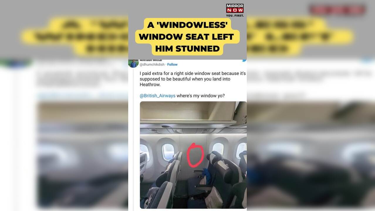 'Where's my window?' Man shares picture of 'windowless' window seat on ...