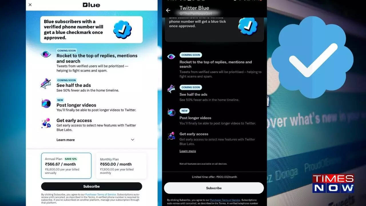 Twitter Blue goes LIVE in India at a higher price than Netflix ...