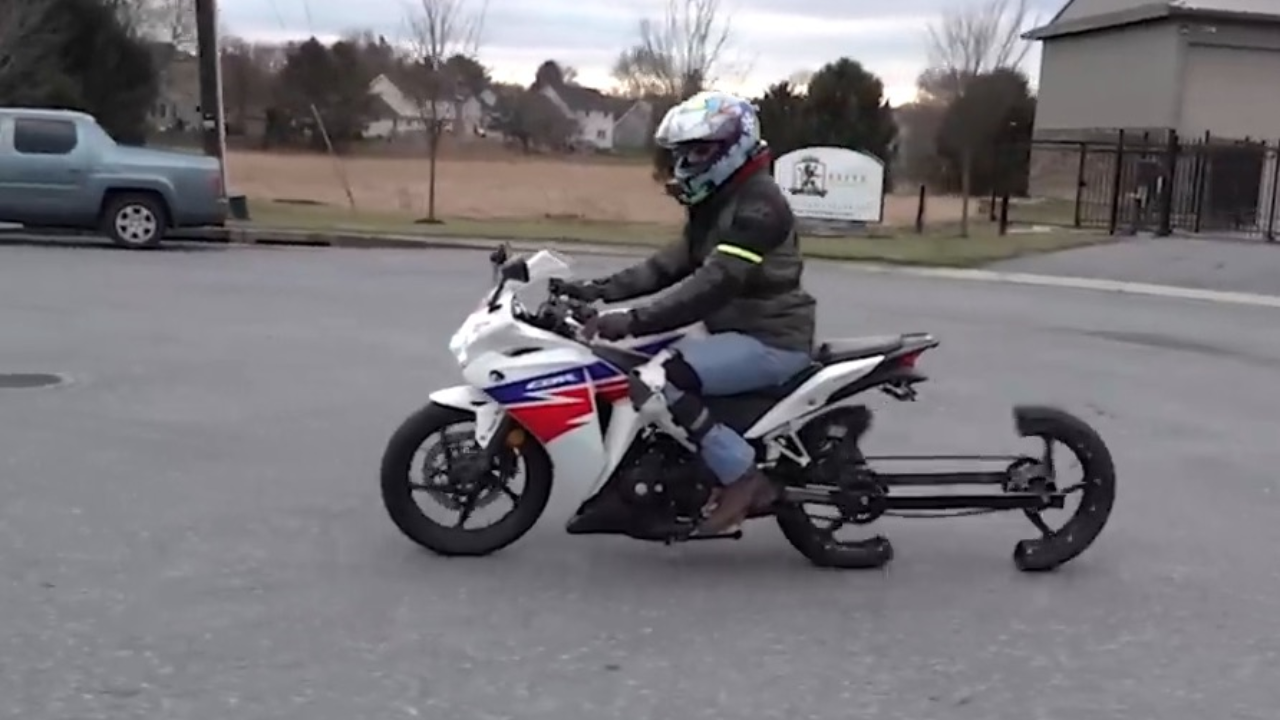 [World’s First] Honda CBR 250R with split-rear wheel is ‘Jugaad ...