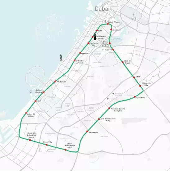 93 km climate-controlled highway in Dubai 'The Loop' will connect 3 ...