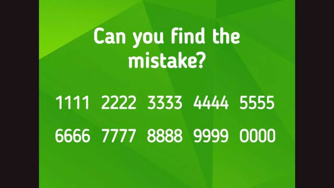 Optical illusion: There is an error in this picture. Can you spot it in 9 seconds? | Viral News ...