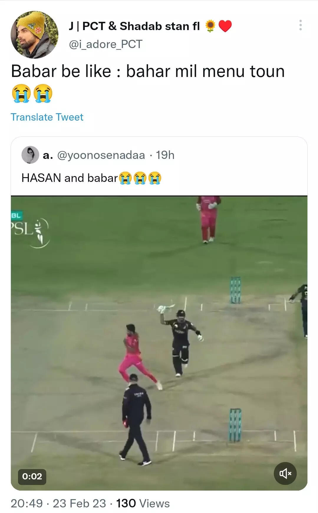 'Tu baahar mil': Fans react as Babar Azam scares Hasan Ali by showing ...