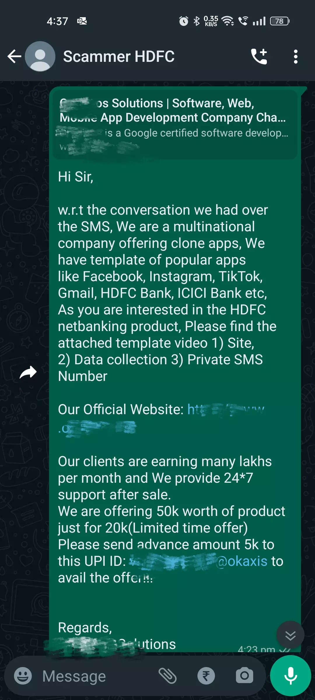 HDFC scam | Software engineer tries to scam scammer by telling them he ...