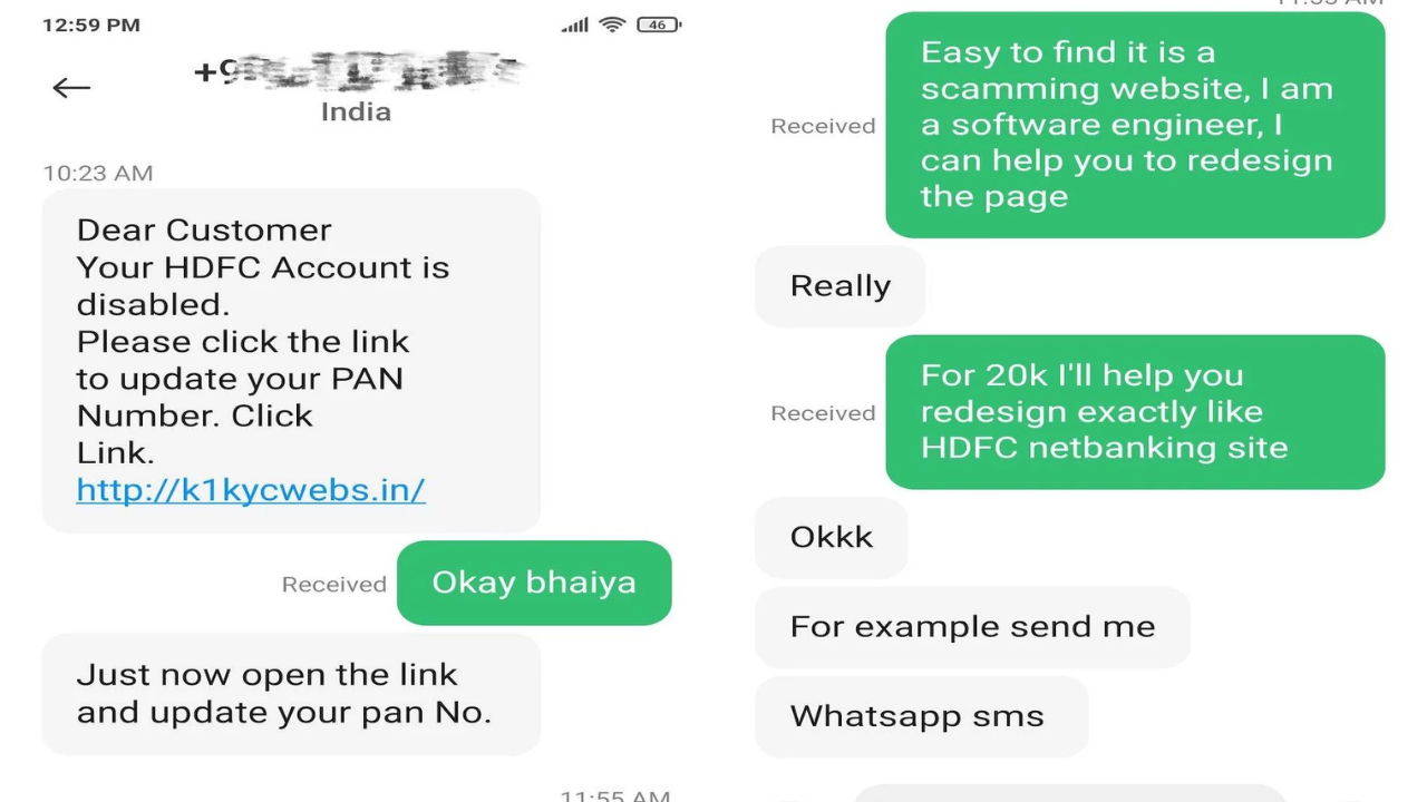 HDFC scam | Software engineer tries to scam scammer by telling them he ...