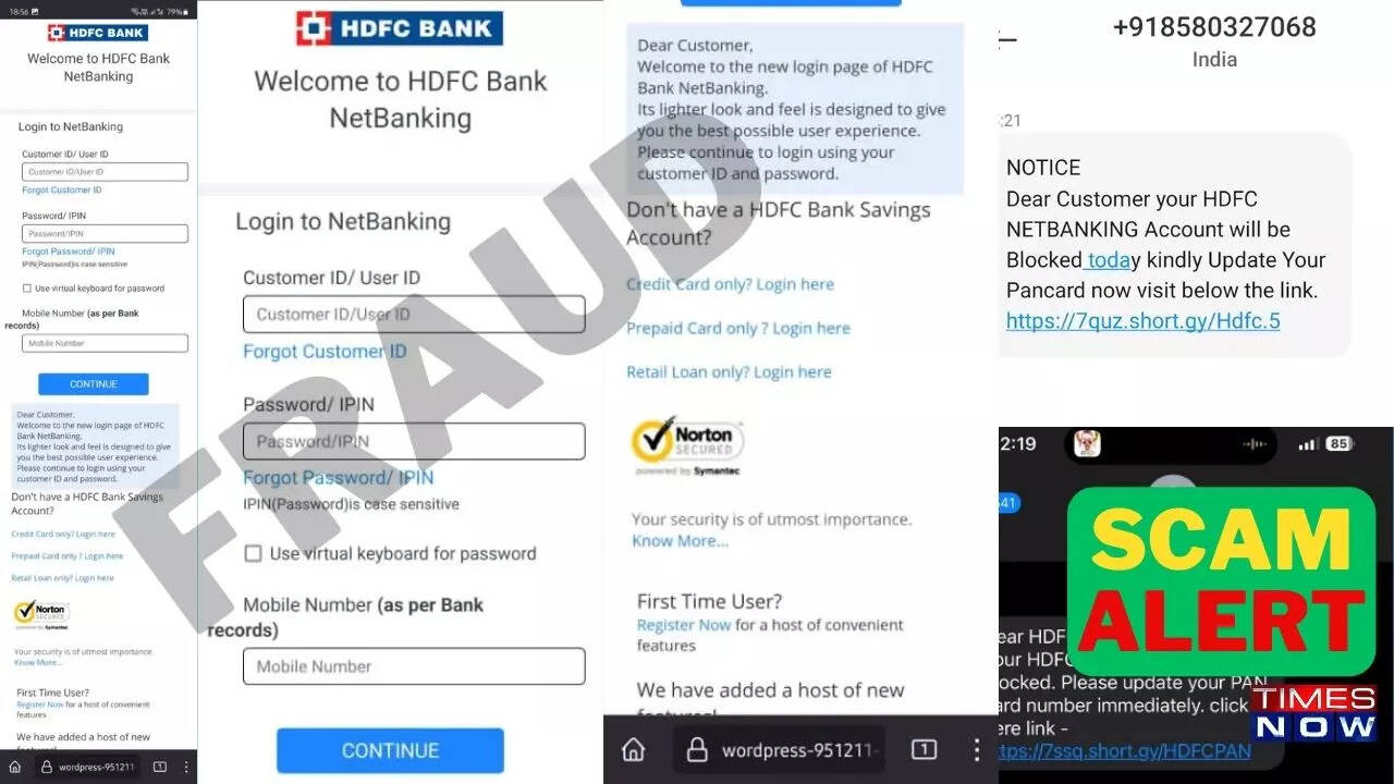 Beware HDFC Customers! Scammers Target users with Netbanking Blocked SMS with Authentic-Looking ...