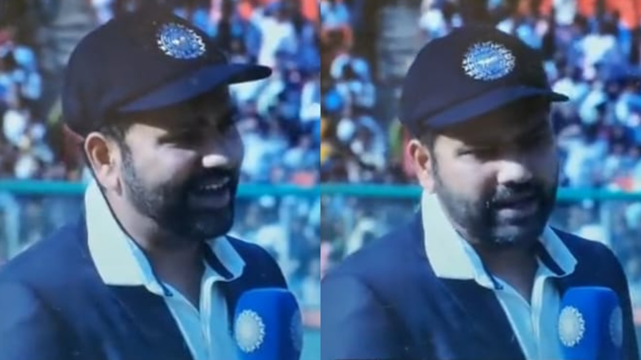 WATCH: Rohit Sharma passes nervy smile talking about Ahmedabad pitch as ...