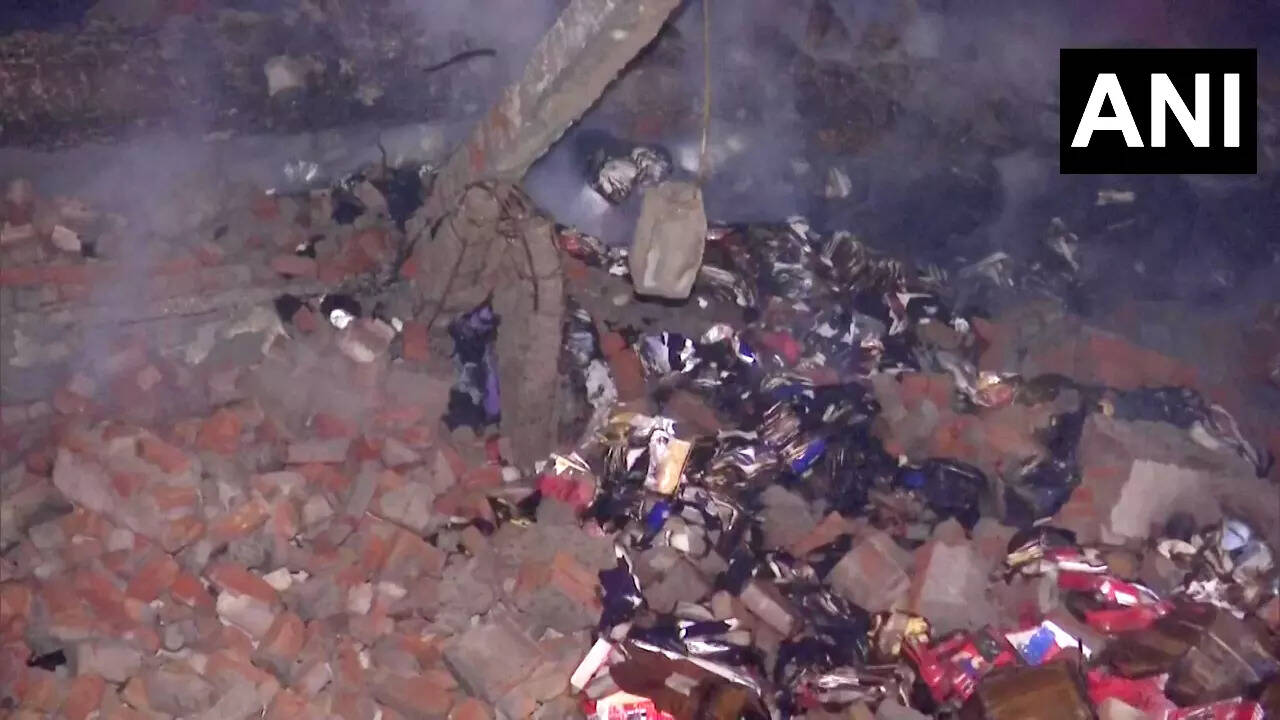 Delhi: Two-storey building in Badarpur collapses after fire breaks out ...