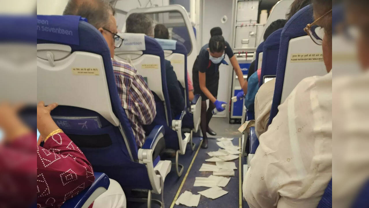Drunk passenger vomits, urinates in IndiGo flight; netizens praise lady ...