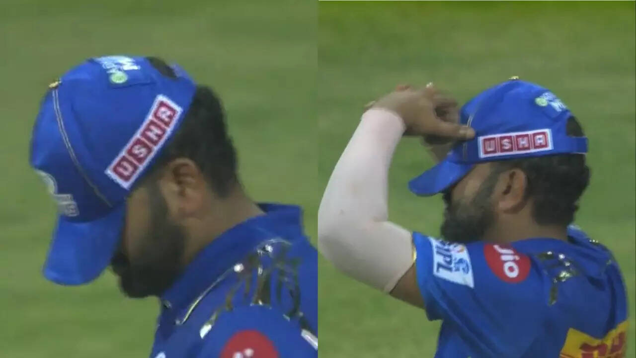 MI Captain Rohit Sharma Gets Disappointed, Hides His Face With Cap ...